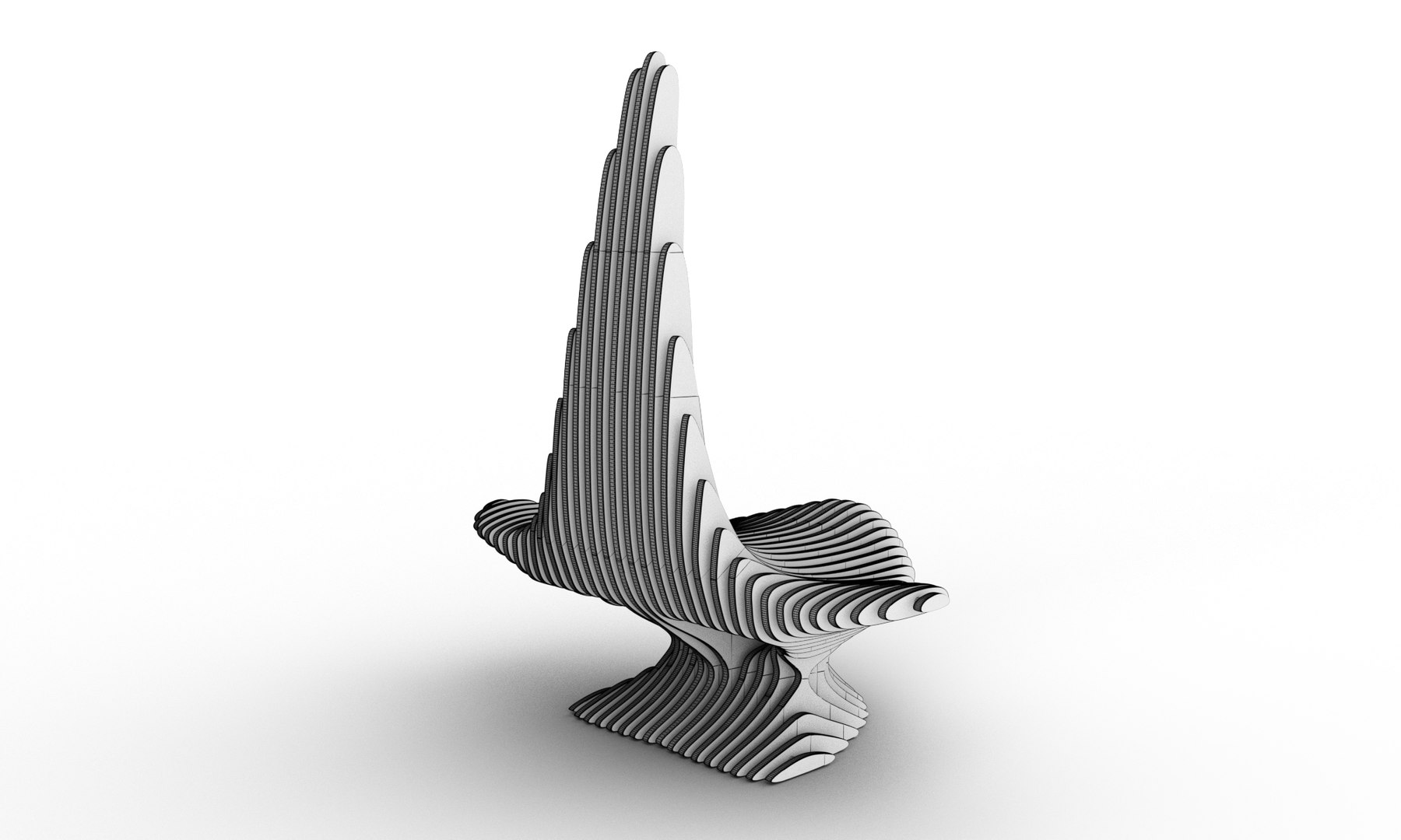 Design Parametric Leaf Chair 3D - TurboSquid 1507704