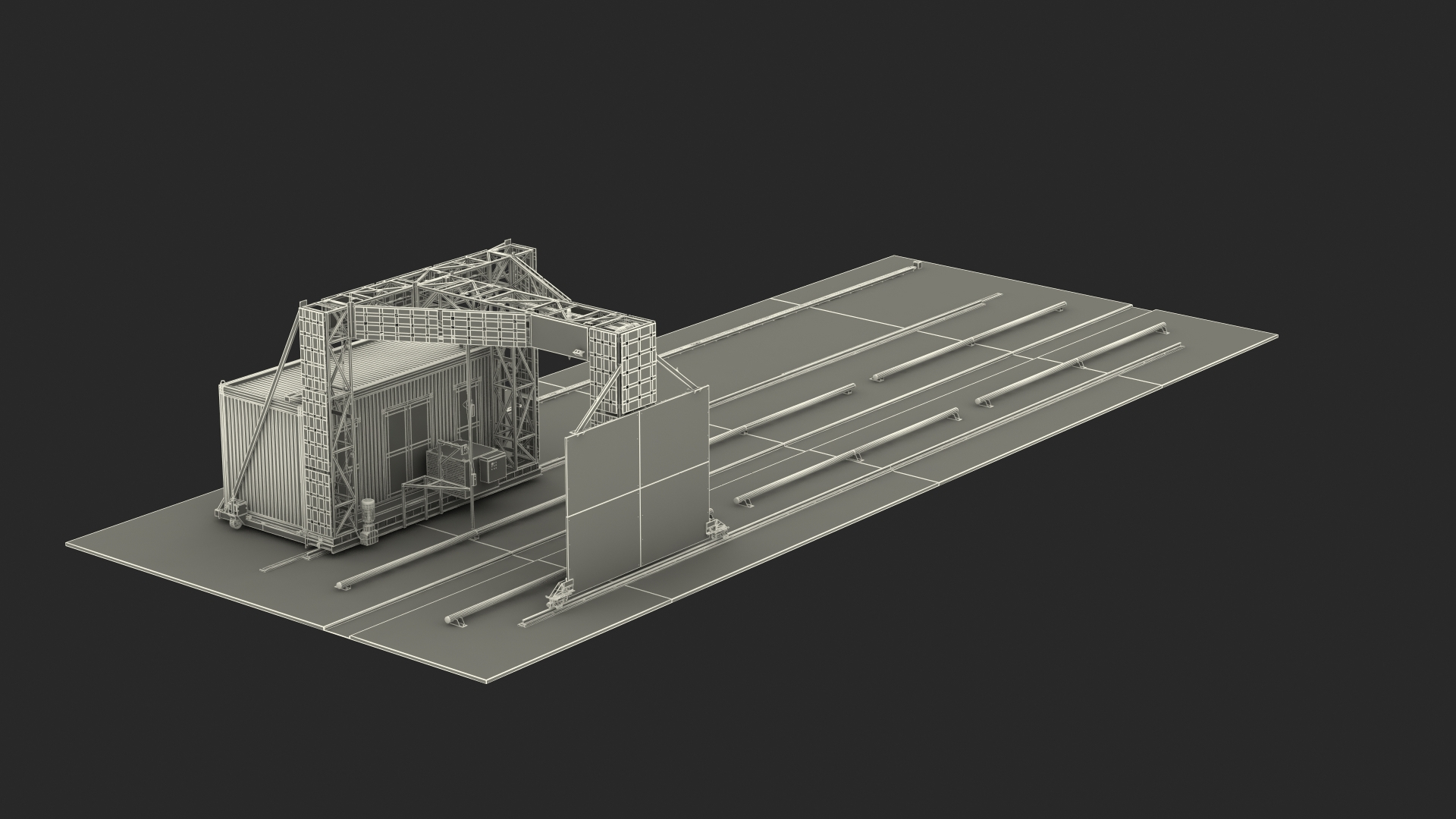 Gantry Inspection System 3D Model - TurboSquid 1736740