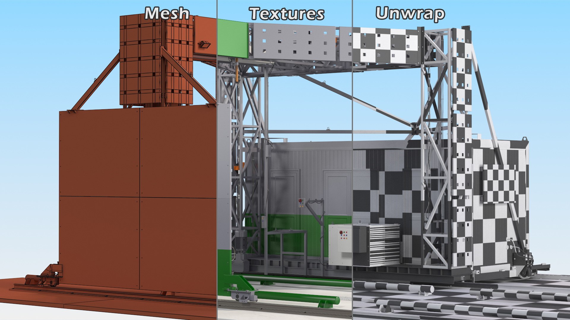 Gantry Inspection System 3D model - TurboSquid 1736740