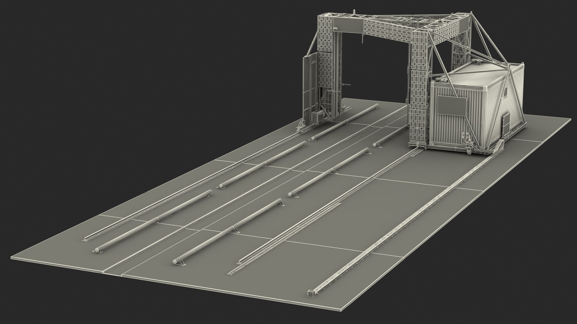Gantry Inspection System 3D model - TurboSquid 1736740