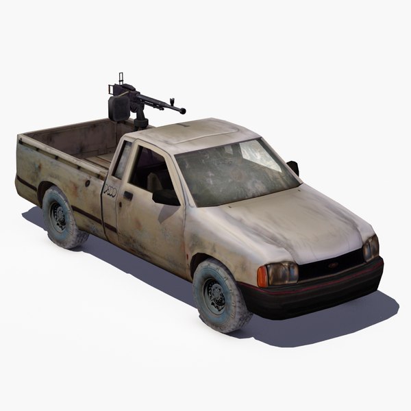 3d model technical 4x4 pickup truck