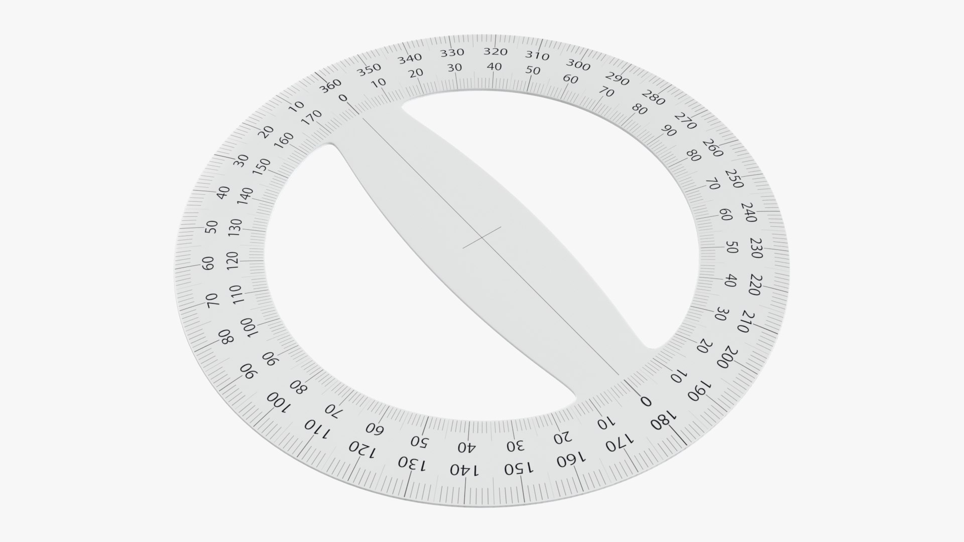 Circle Protractor Model - TurboSquid 1677504