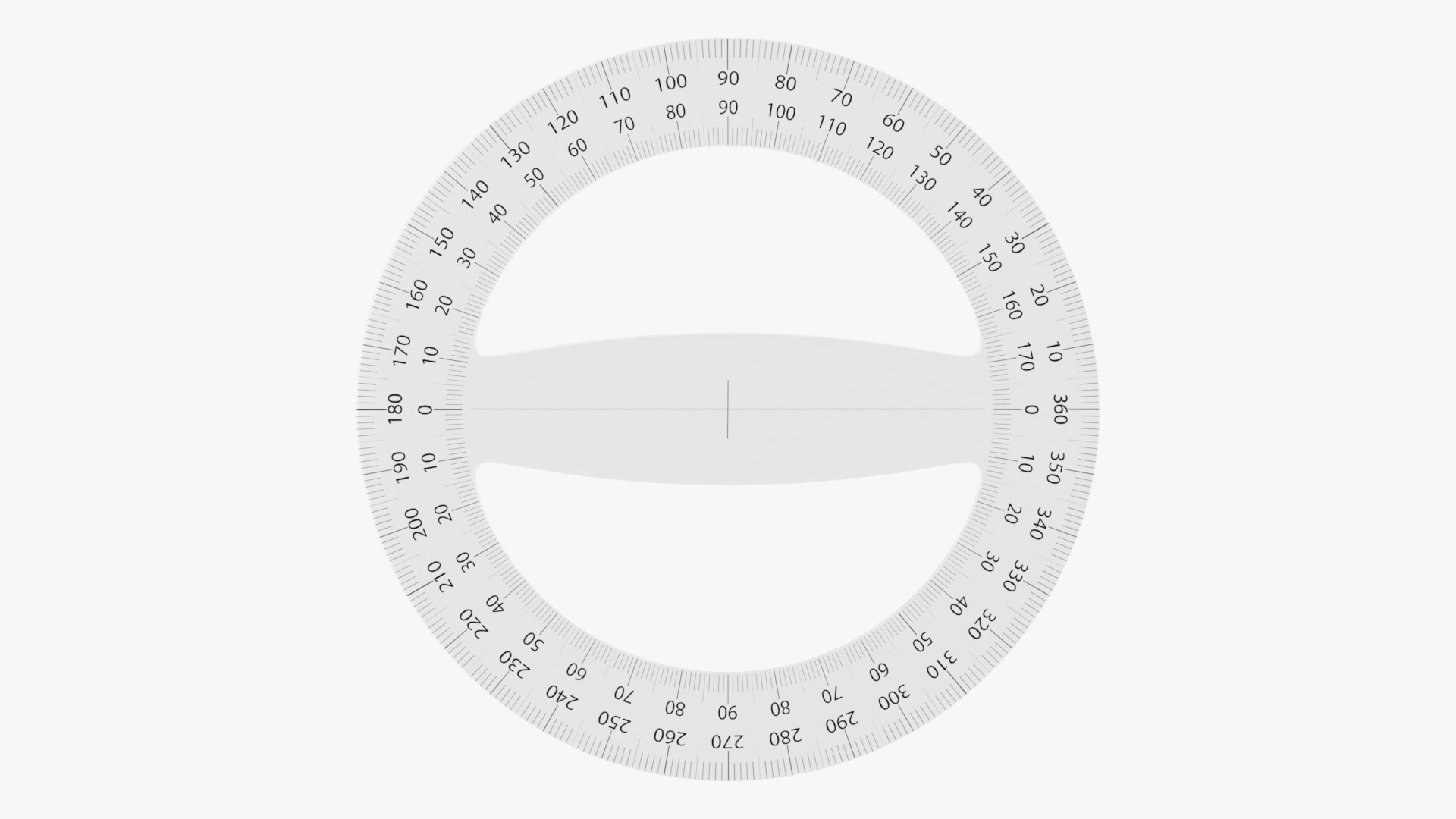 Circle Protractor Model - TurboSquid 1677504