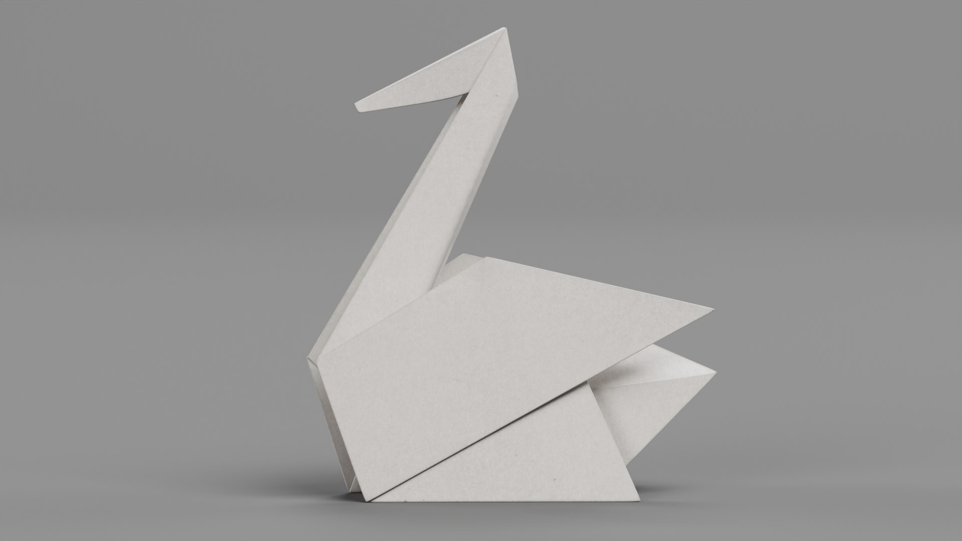3D Paper Swan - TurboSquid 2183432