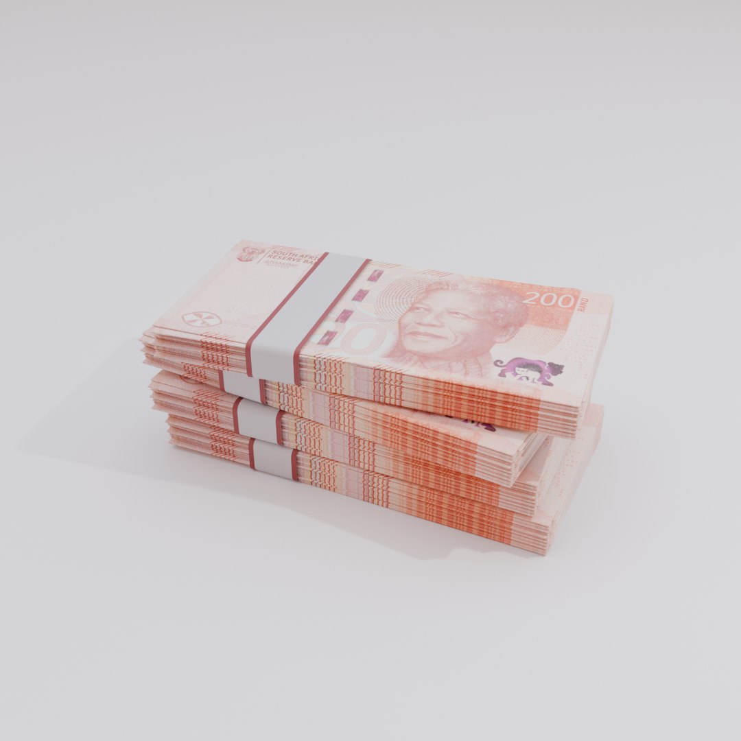 200 South African Rand Currency 3D - TurboSquid 2398923