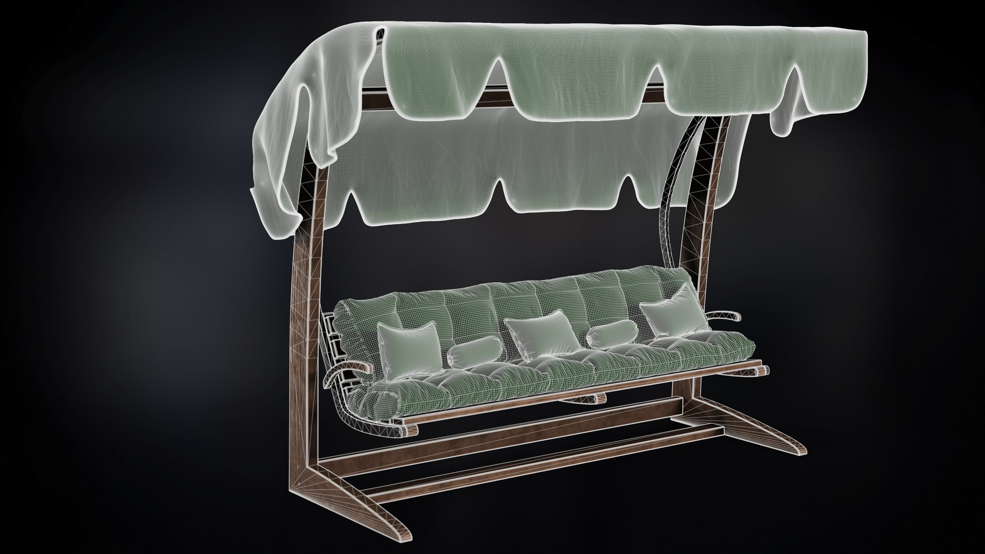 Garden Swing Model - TurboSquid 2090340