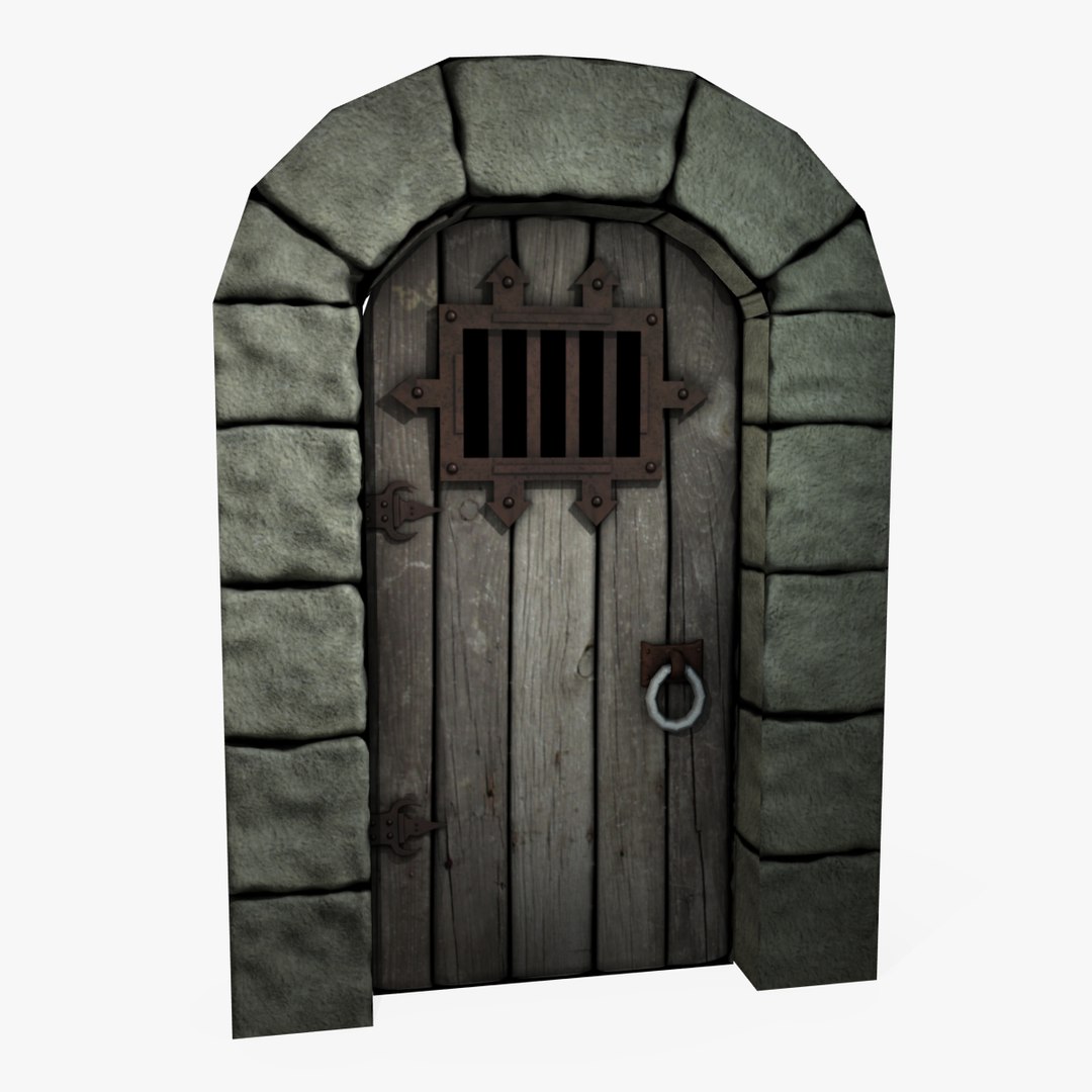 3d Model Castle Dungeon Door