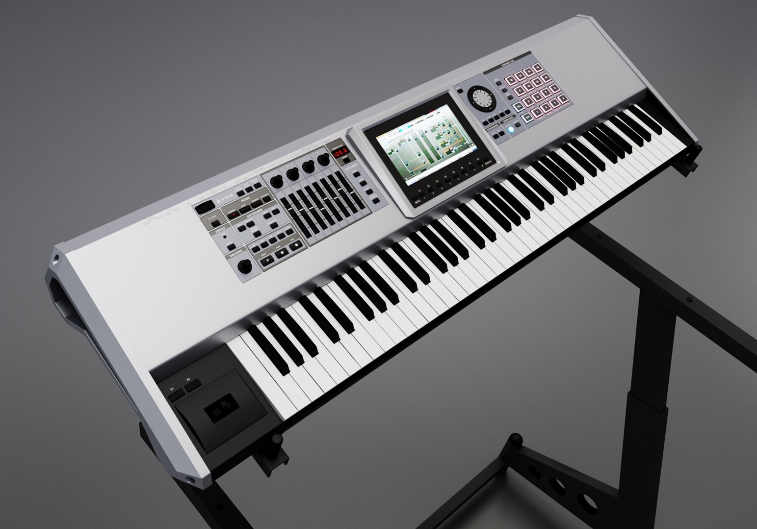 3D Keyboard Workstation Model - TurboSquid 1490160