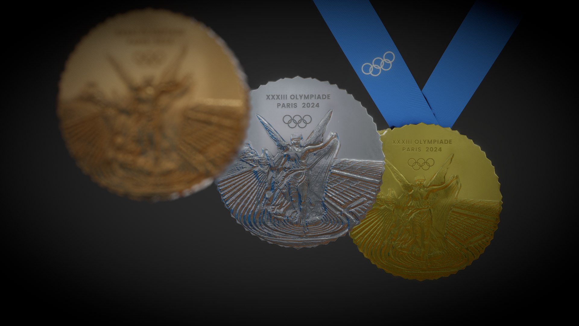 3D Model Paris 2024 Summer Olympics Medals - TurboSquid 2106480