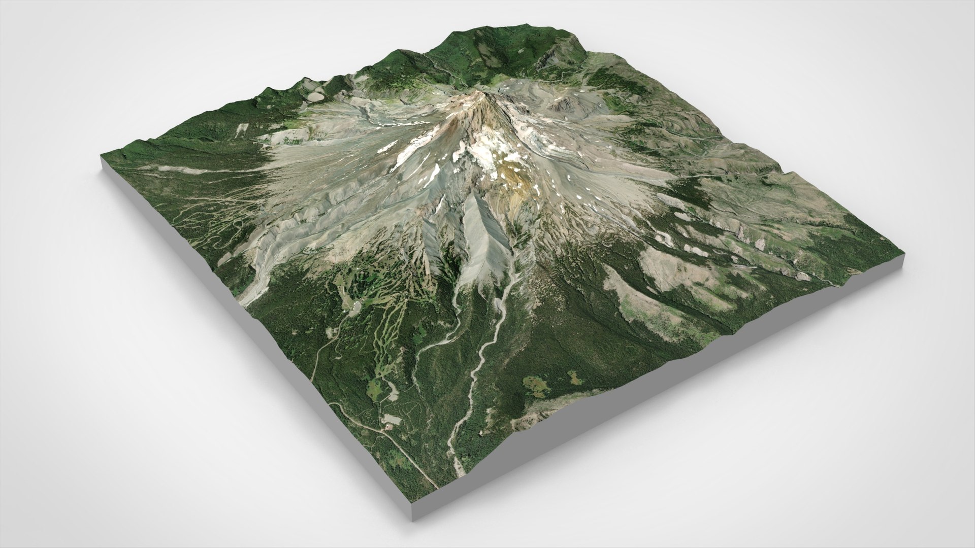 Stratovolcano Hood Oregon USA Model - TurboSquid 2321823