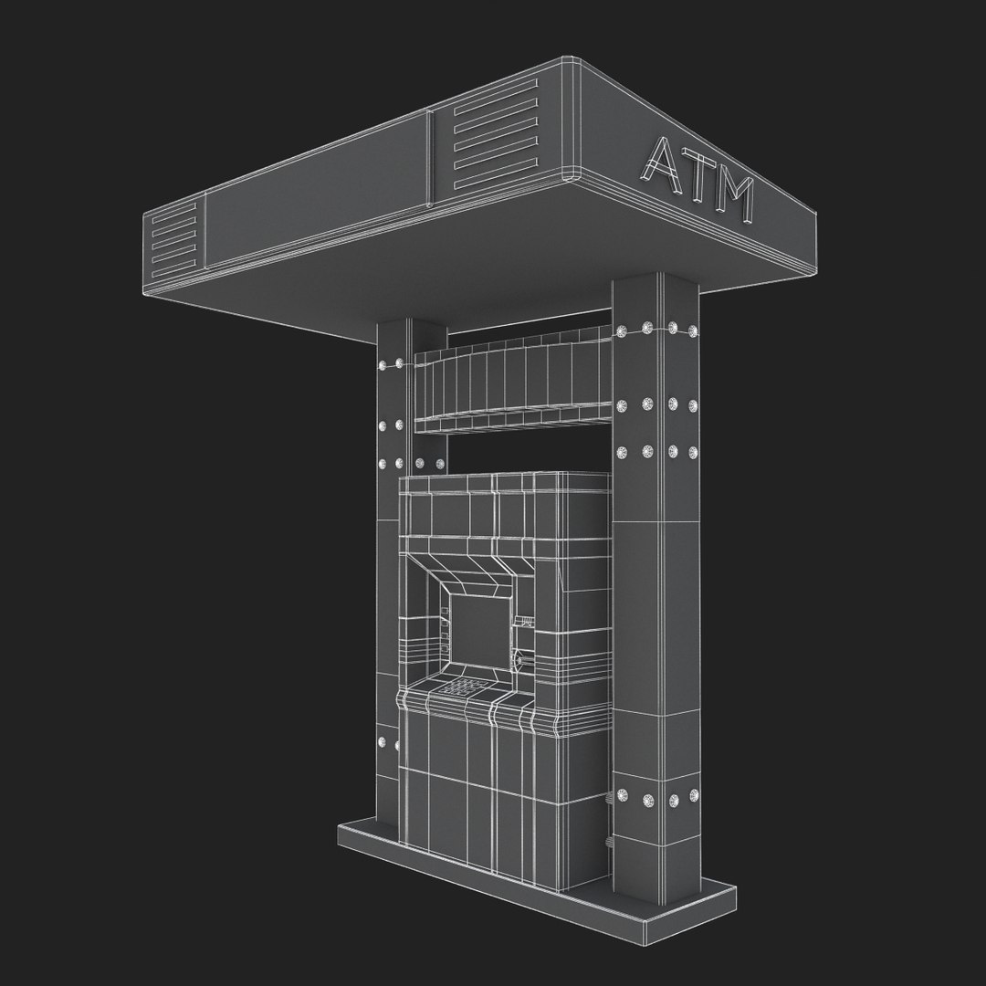 Atm cash machine 3D model - TurboSquid 1234418
