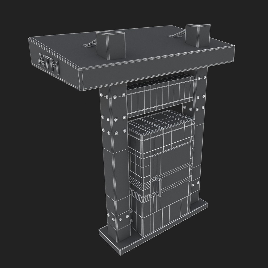 Atm cash machine 3D model - TurboSquid 1234418