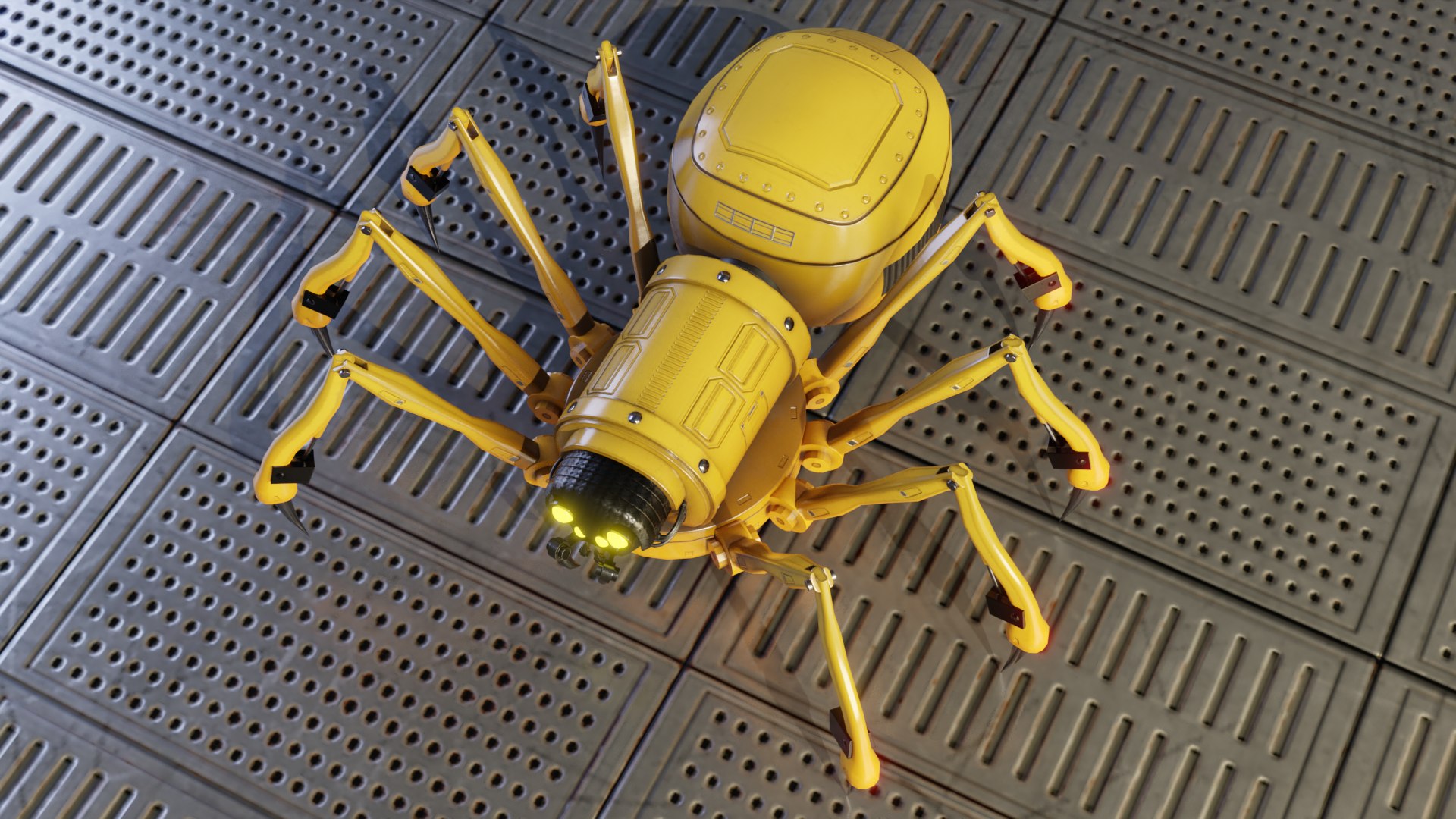 3D Spider Mechanical Mecha - TurboSquid 1595720