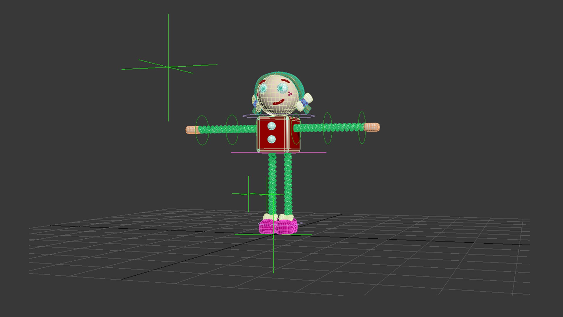 3d model toy girl animation