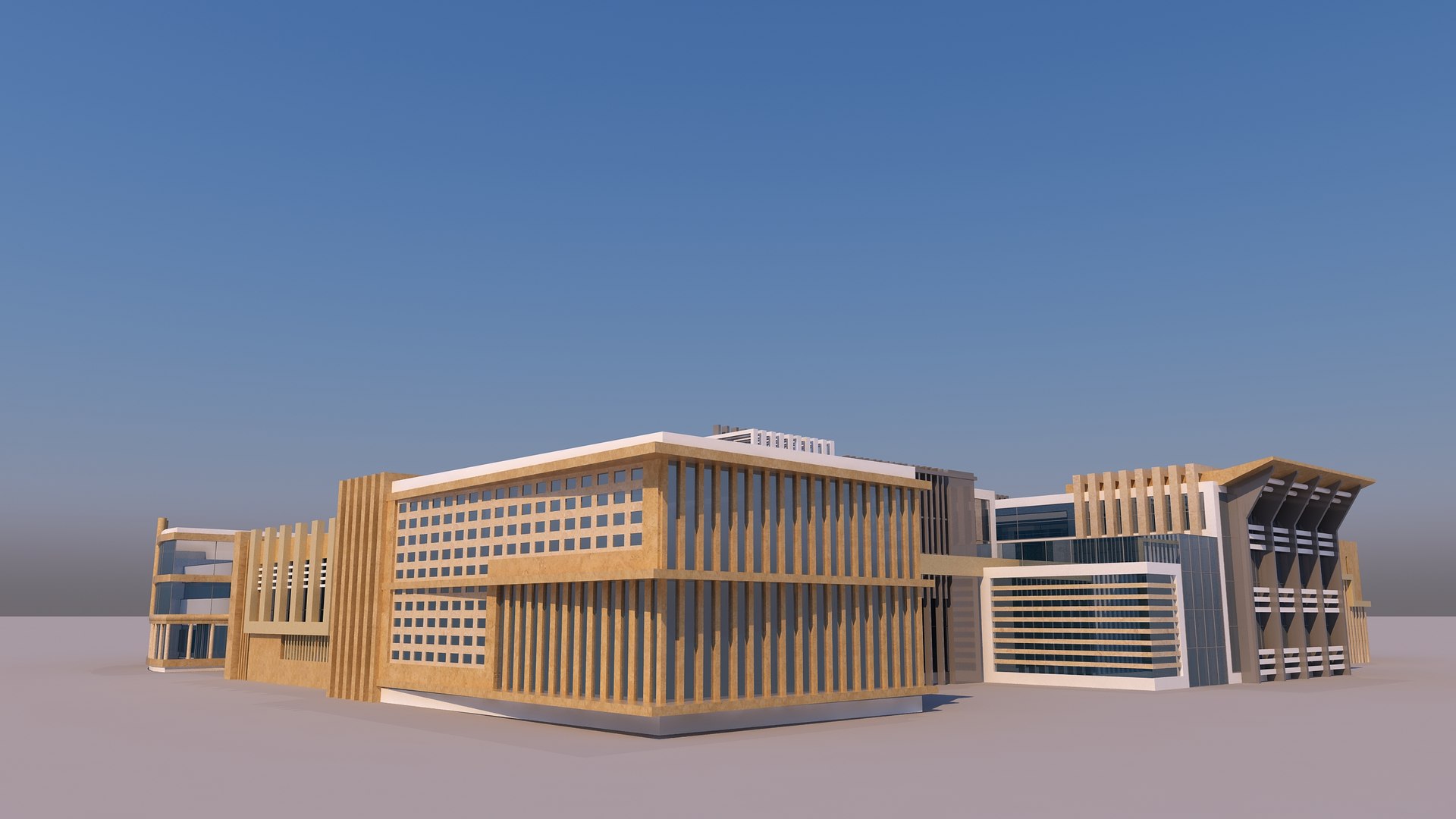 3D 0203 - Modern Building Model - TurboSquid 2241475