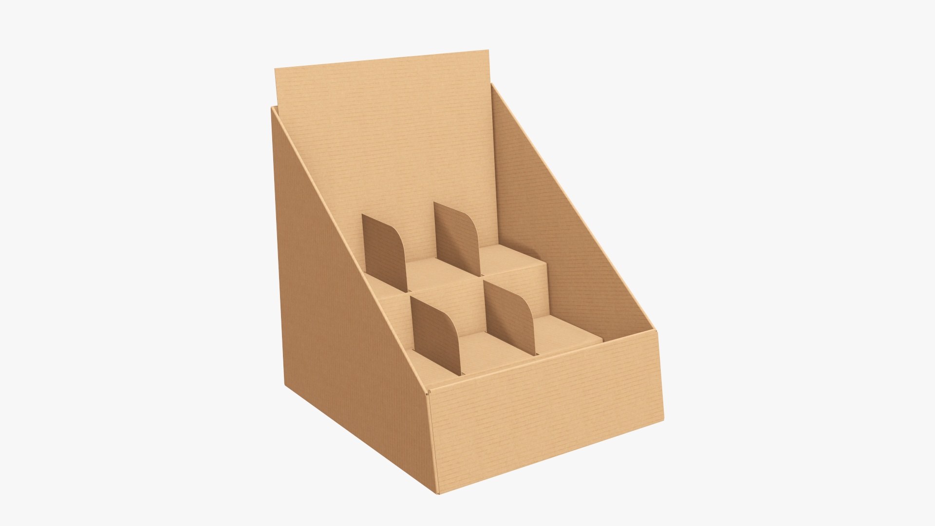 3D Display Cardboard Stand - TurboSquid 1607093