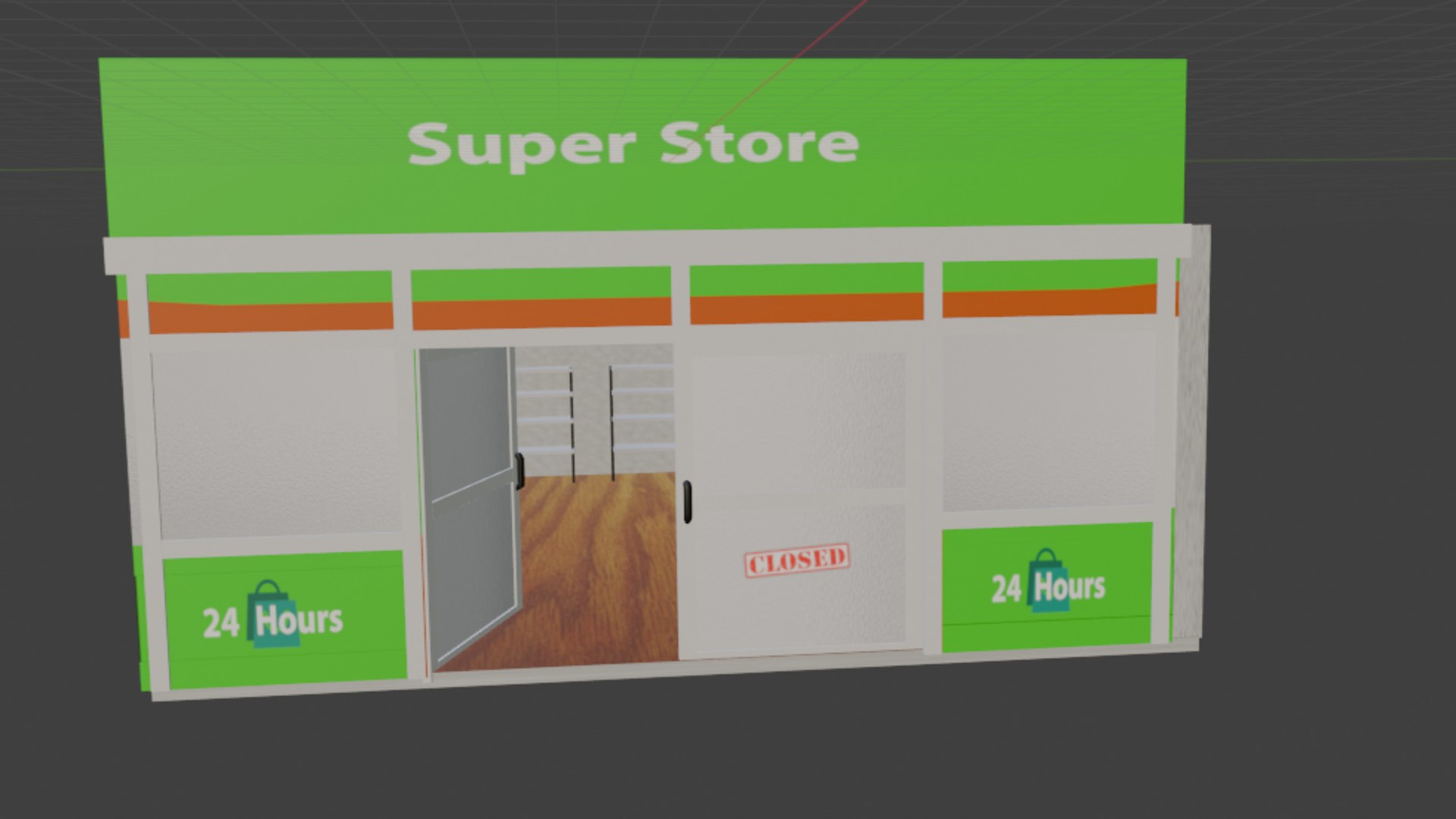 Super Market 3D Model - TurboSquid 2227292