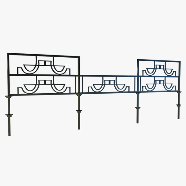 3d iron railing model