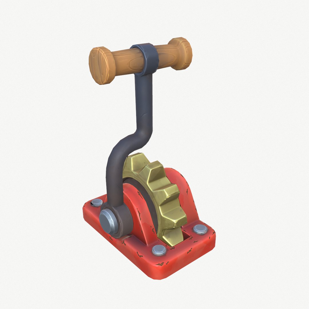 Stylized Lever 3D - TurboSquid 1614923