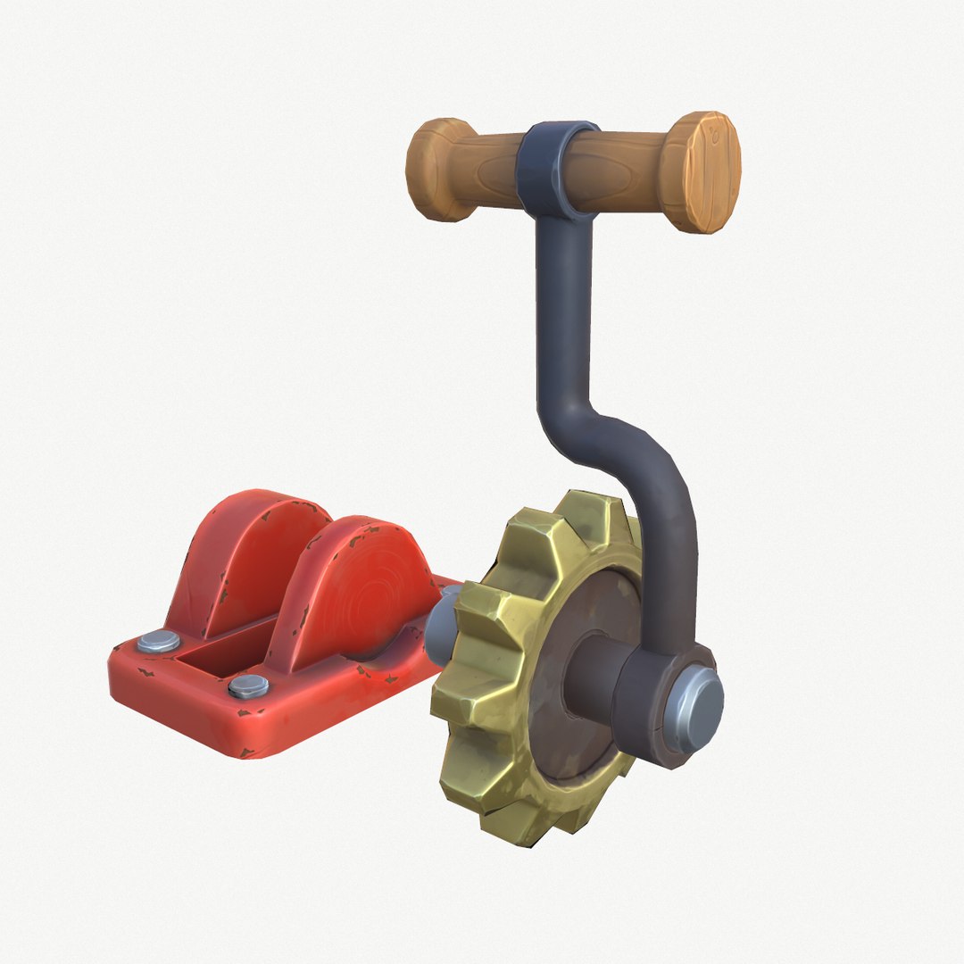 Stylized Lever 3D - TurboSquid 1614923