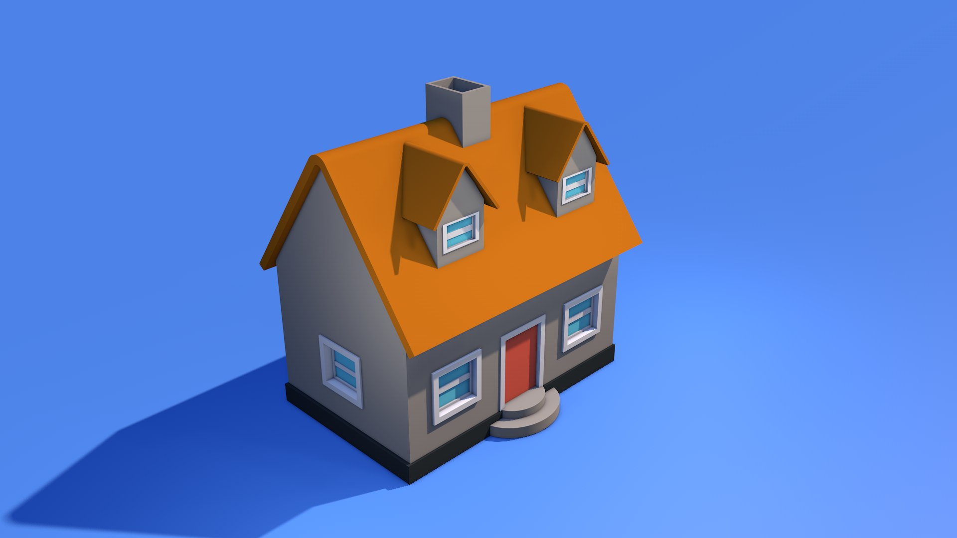 3D Cartoon House Model - TurboSquid 2341533