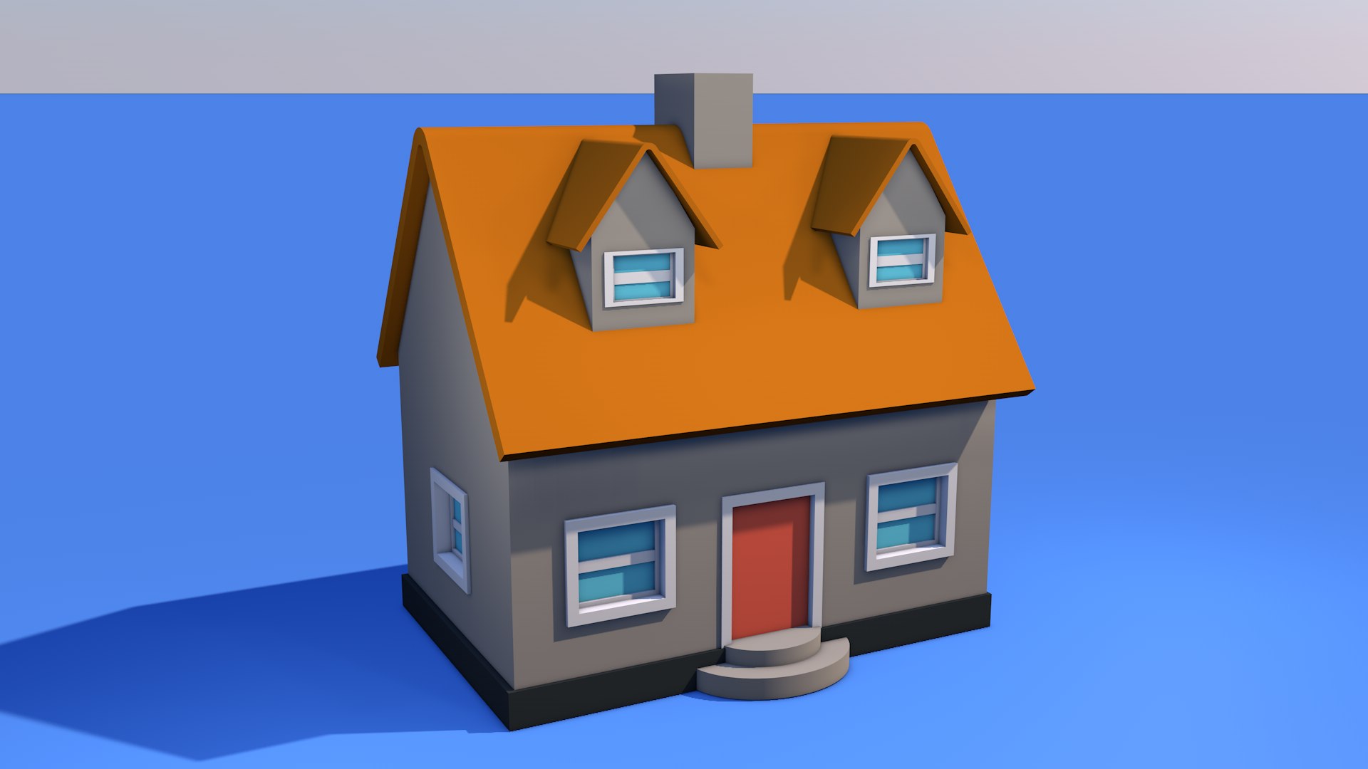 3D Cartoon House Model - TurboSquid 2341533