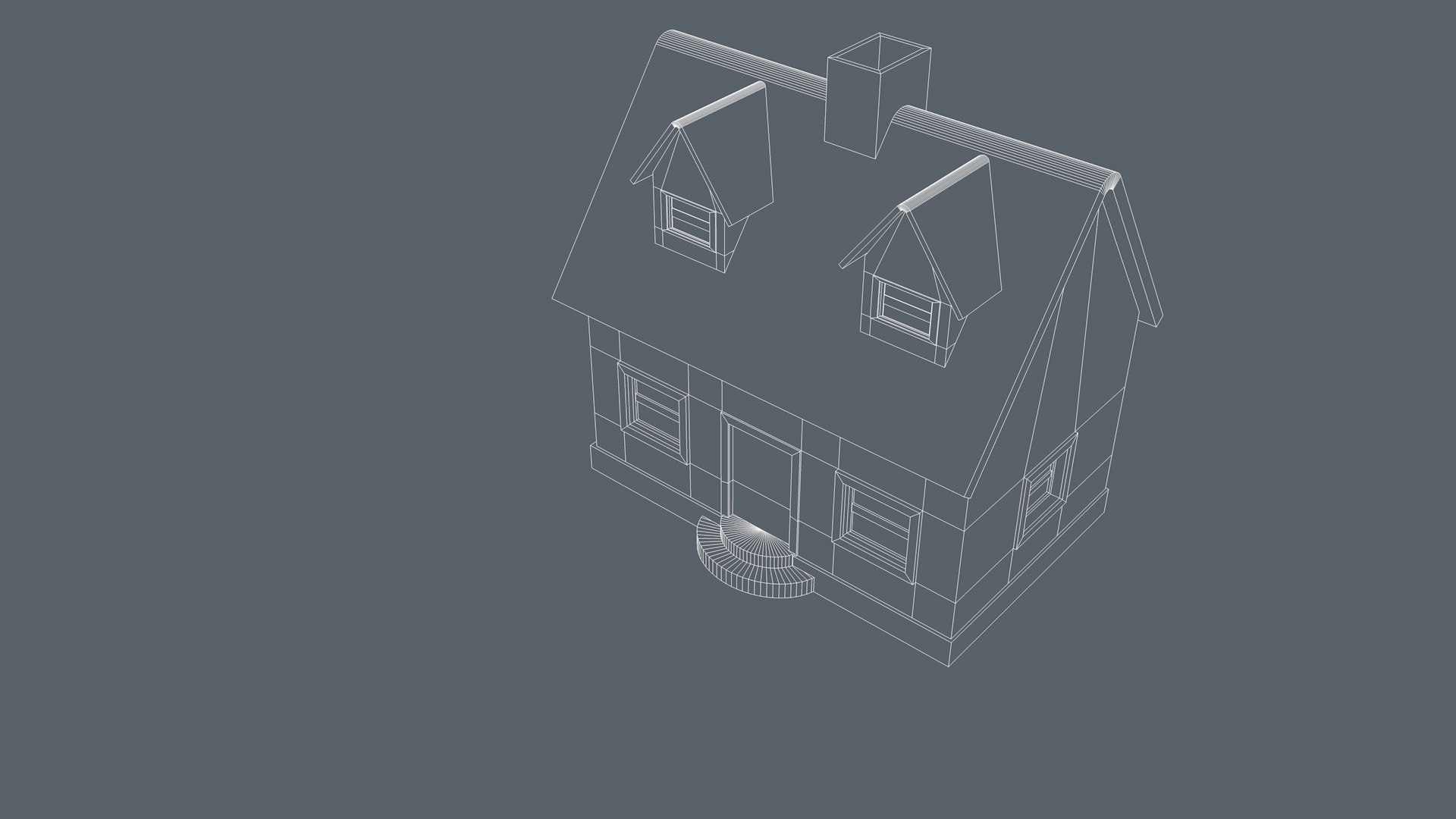 3D Cartoon House Model - TurboSquid 2341533