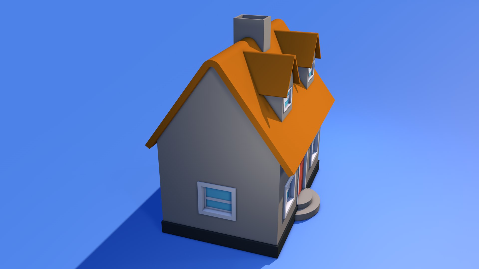 3D Cartoon House Model - TurboSquid 2341533