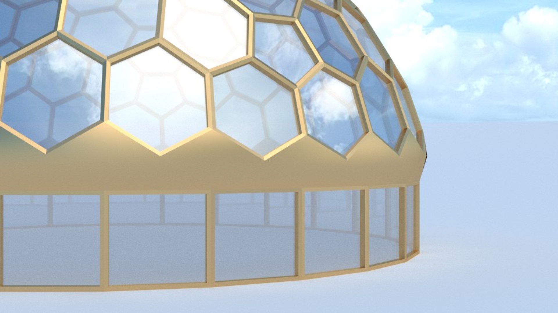 Hexagon Dome Model
