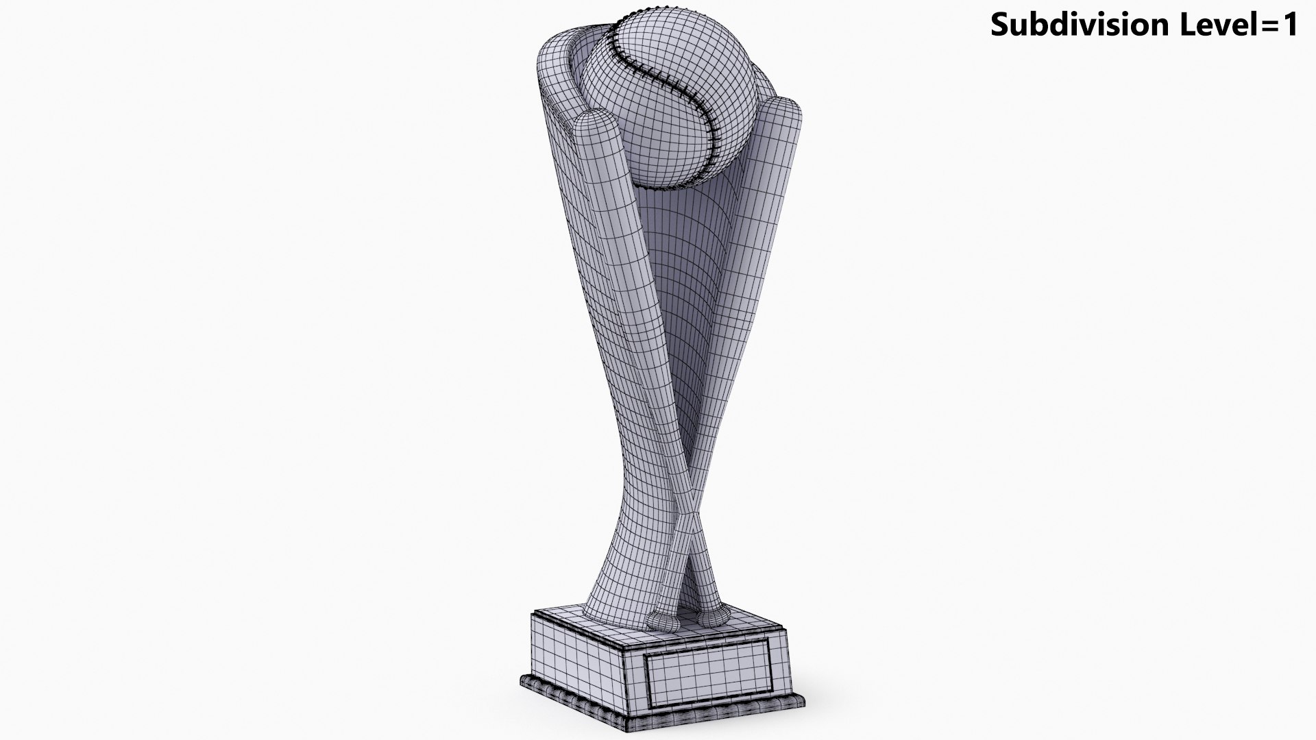 Baseball Trophy 3D Model - TurboSquid 2110660