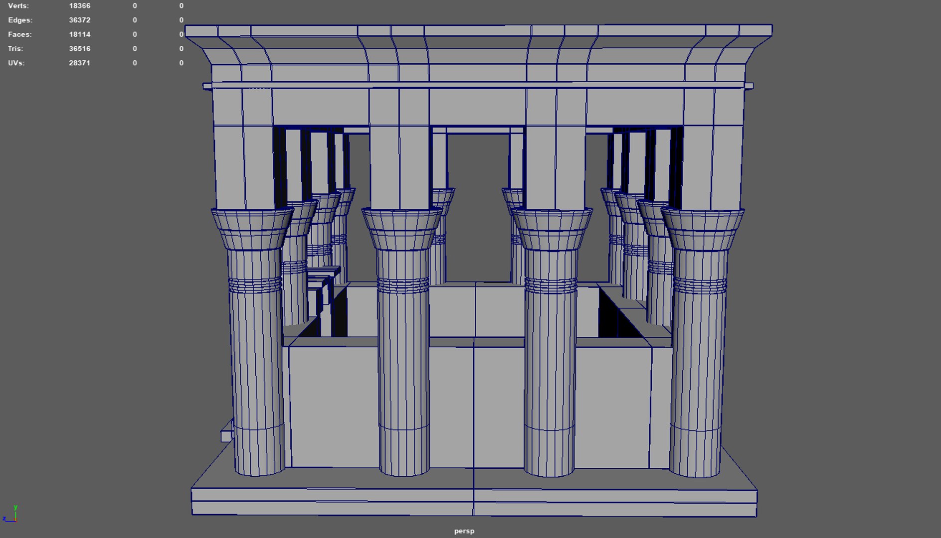 Low Poly Egyptian Temple 02 3D Model - TurboSquid 2224364