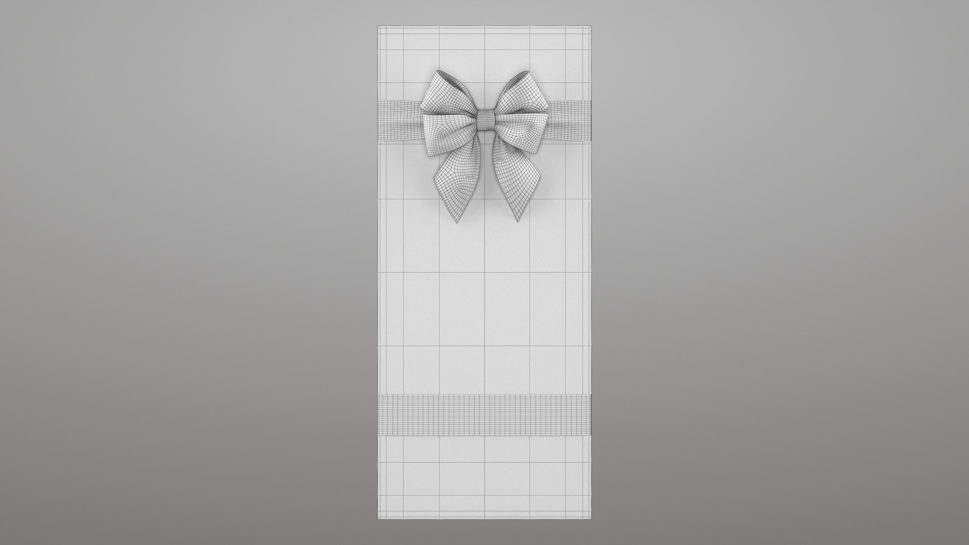3D Postcard With Bow 2v PBR - TurboSquid 1981584