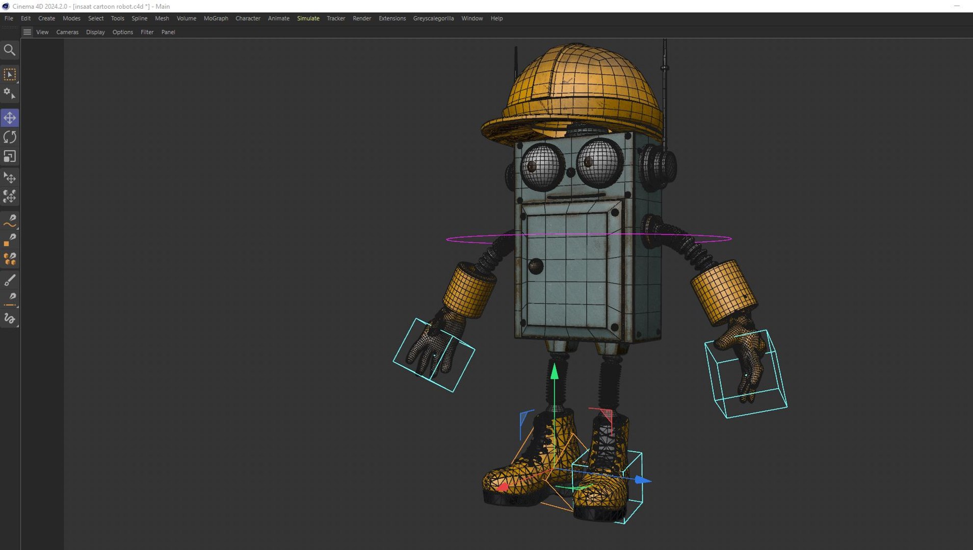 CARTOON BOX CONSTRACTION ROBOT 3D Model - TurboSquid 2429105
