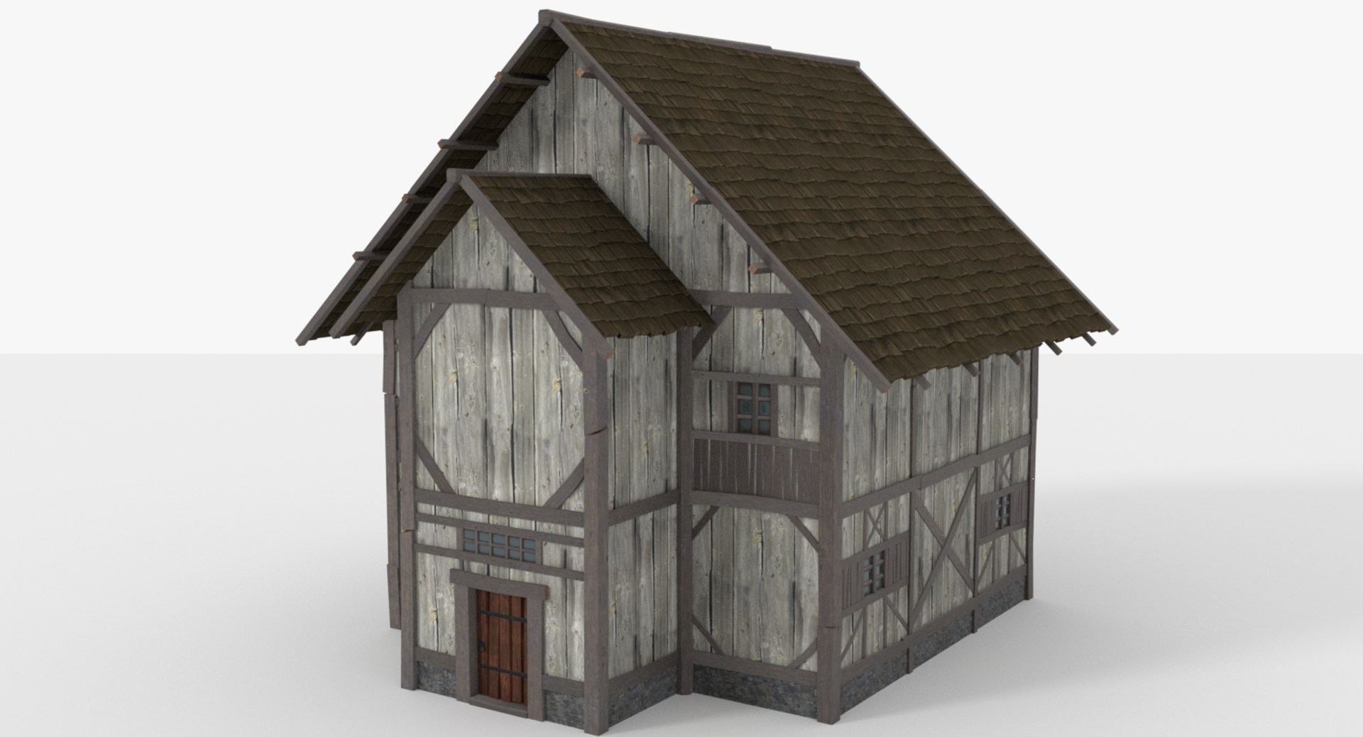 Medieval Wooden House 3D Model - TurboSquid 1401601