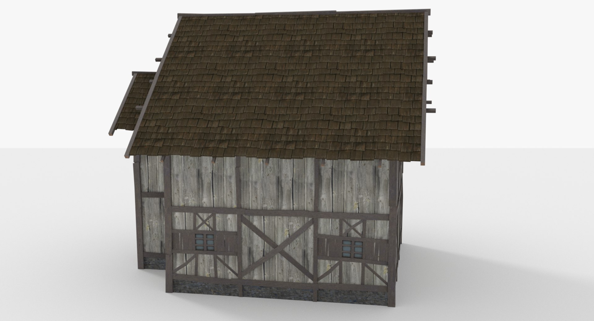 Medieval Wooden House 3D Model - TurboSquid 1401601