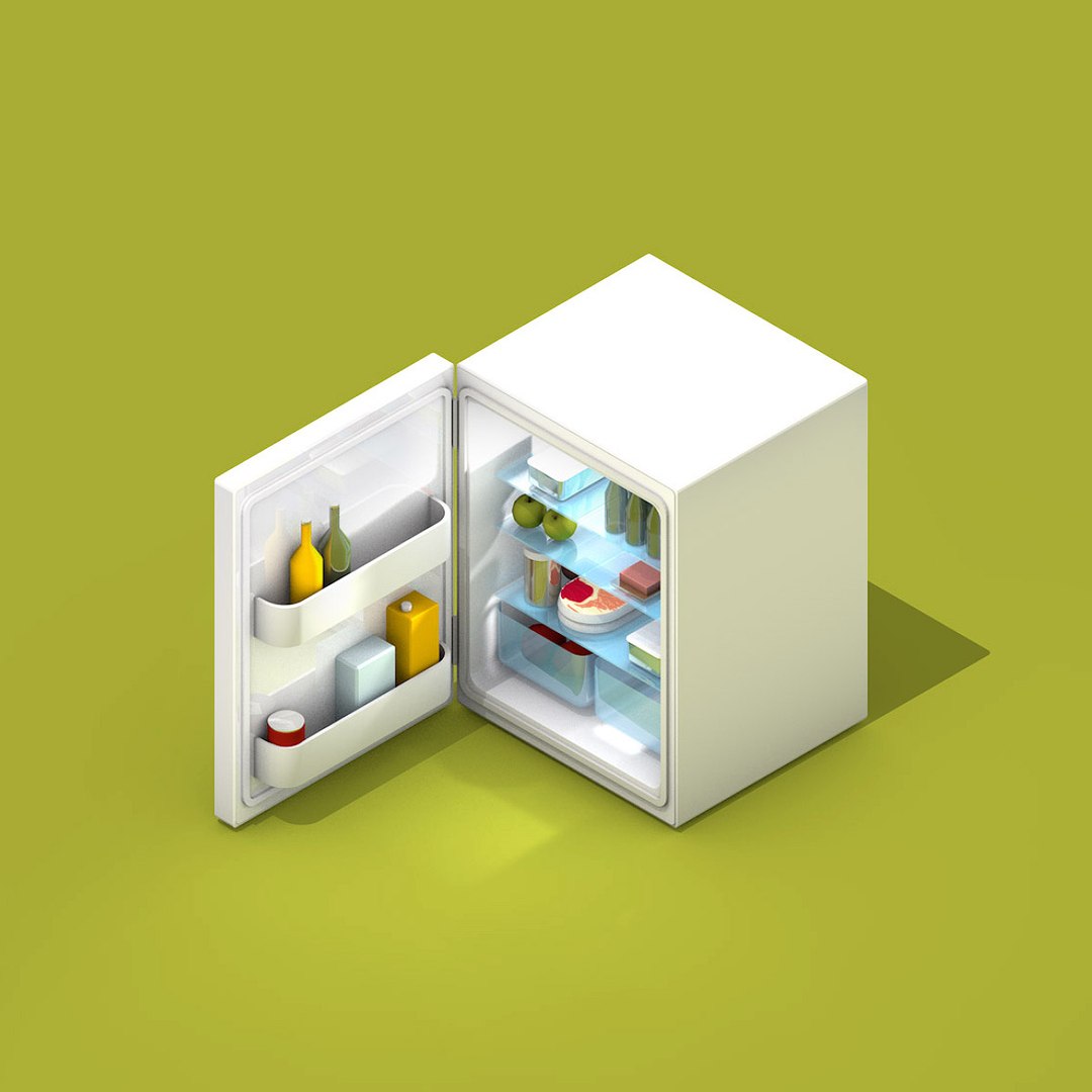 Fridge 3D - TurboSquid 1292055