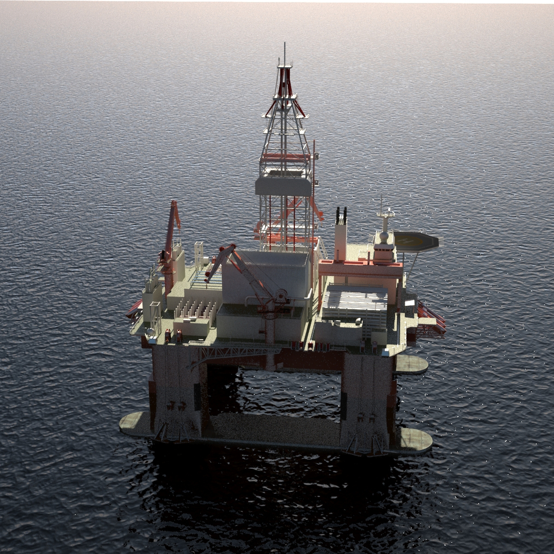 submersible drilling rig 3ds
