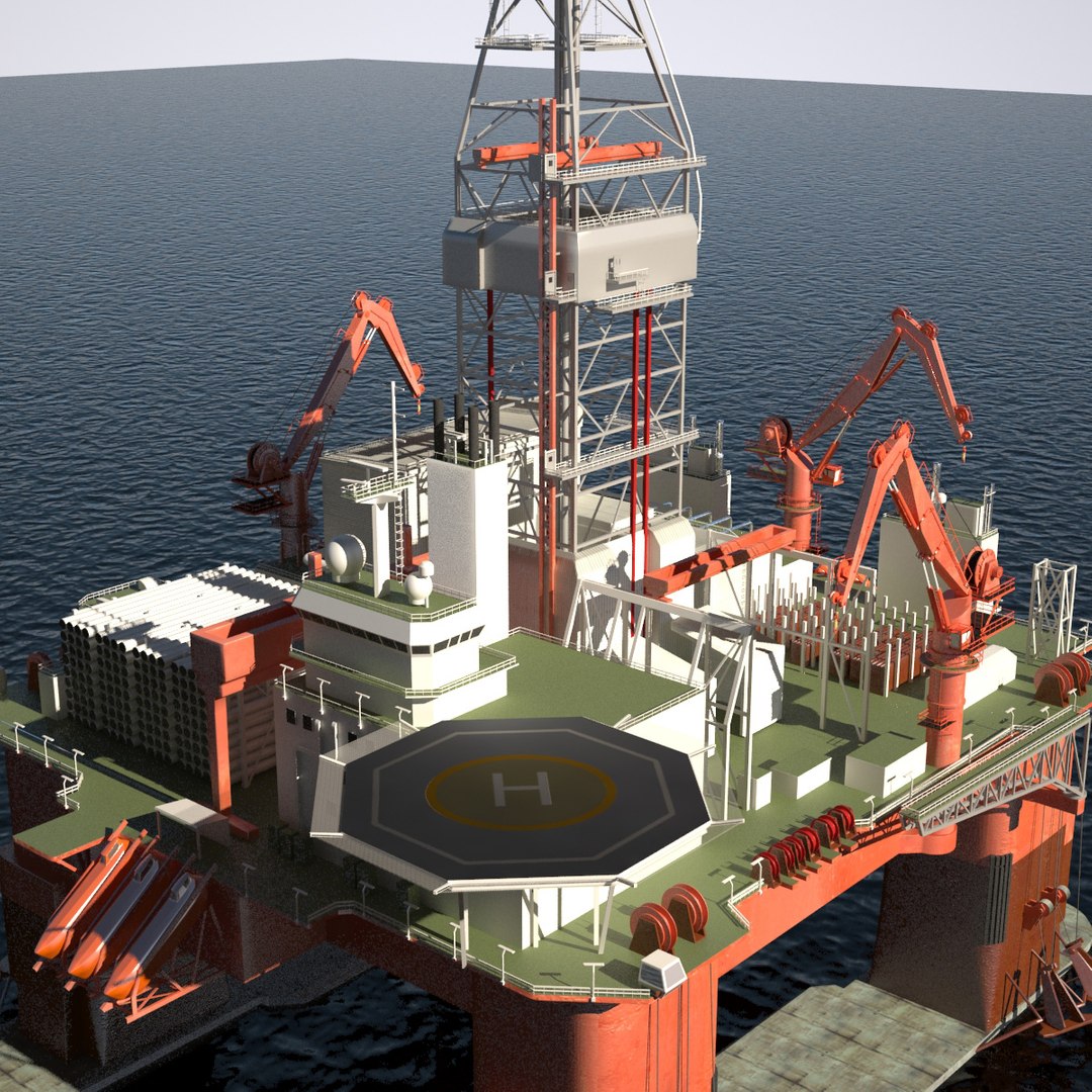 submersible drilling rig 3ds