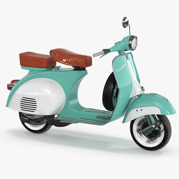 Maya용 빈티지 스쿠터 Vespa 125 Green Rigged 3D 모델 - TurboSquid 2253650