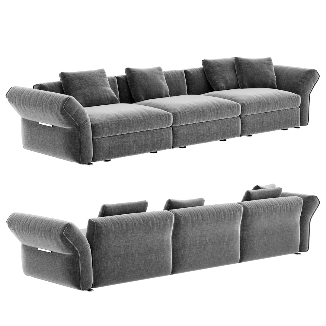 Flexform Newbridge Sofa 3D Model - TurboSquid 1309382