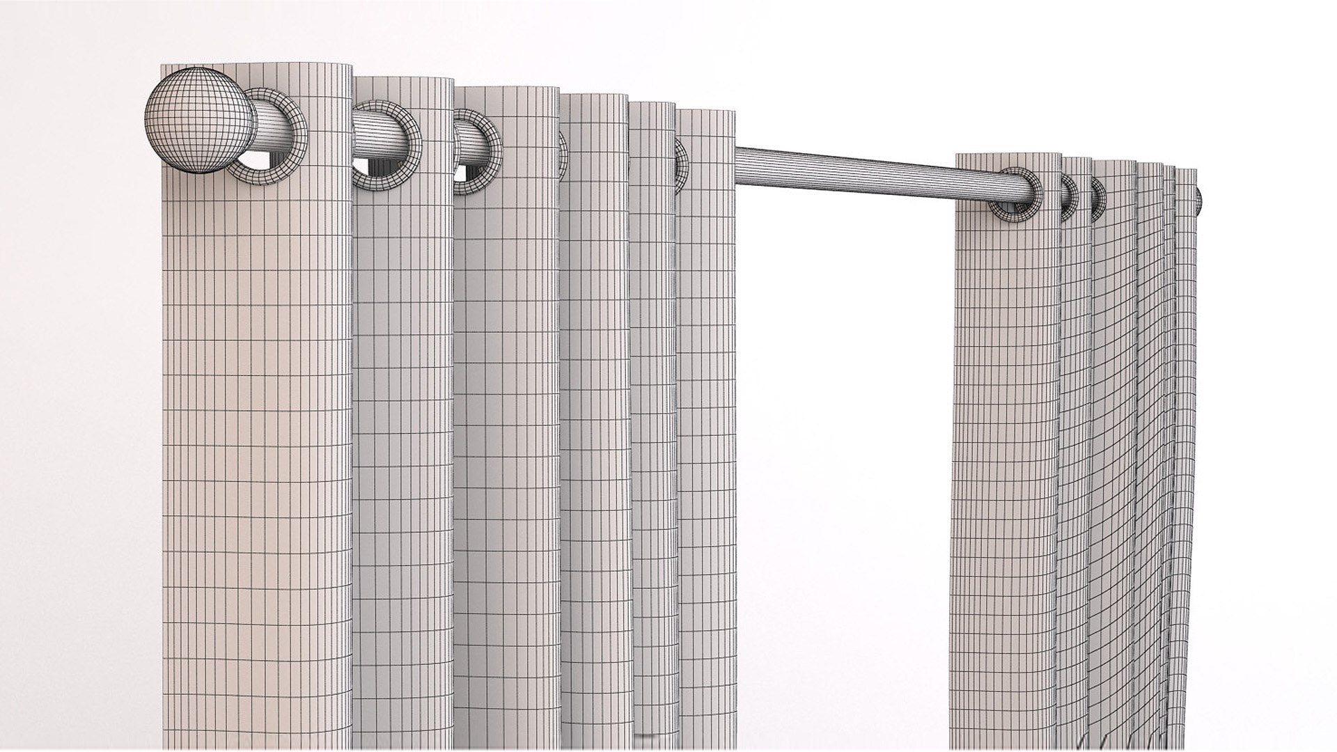 Drapes Contemporary 3D Model - TurboSquid 1422663