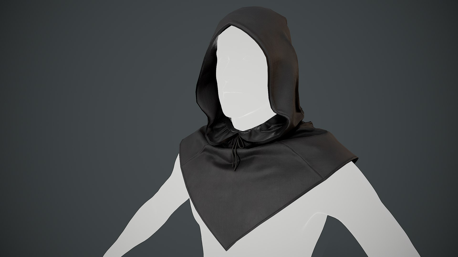Black Medieval Hood 3D Model - TurboSquid 2169716