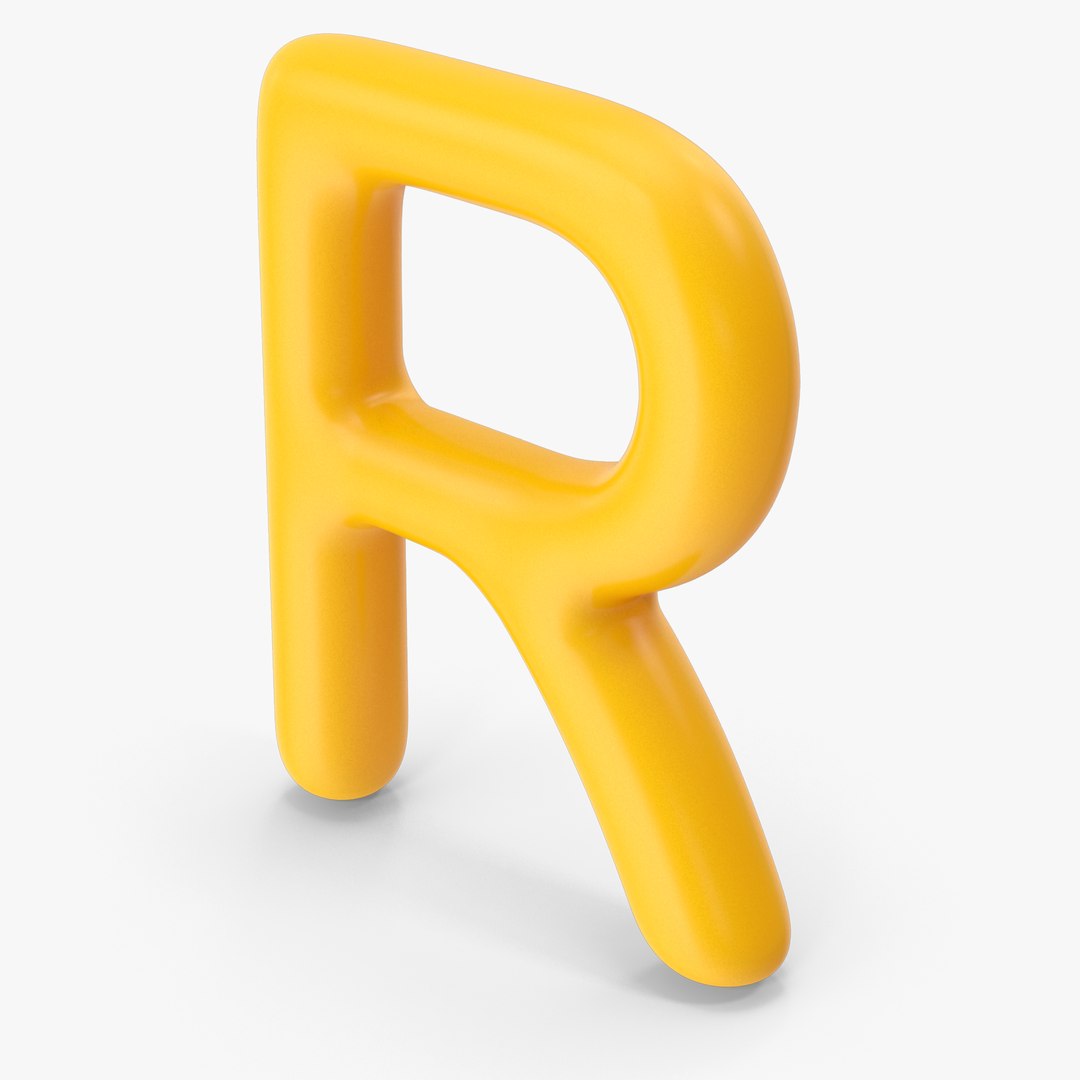 3D model Letter R Orange - TurboSquid 1865794