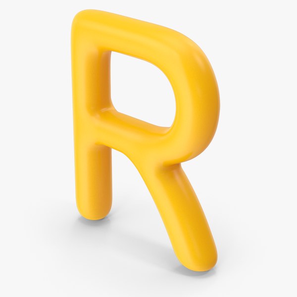 3D model Letter R Orange - TurboSquid 1865794