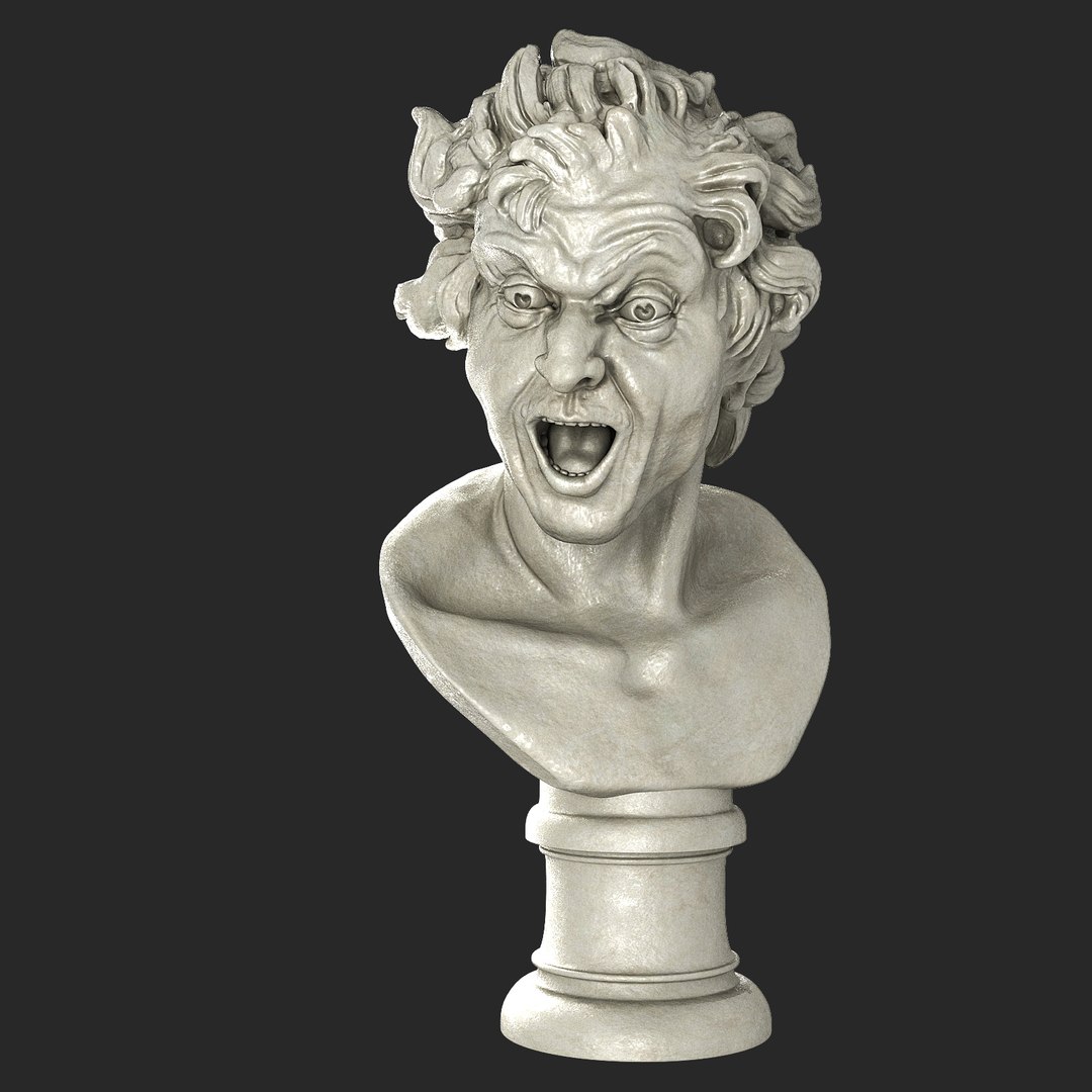 3d Model Damned Soul Lorenzo Bernini