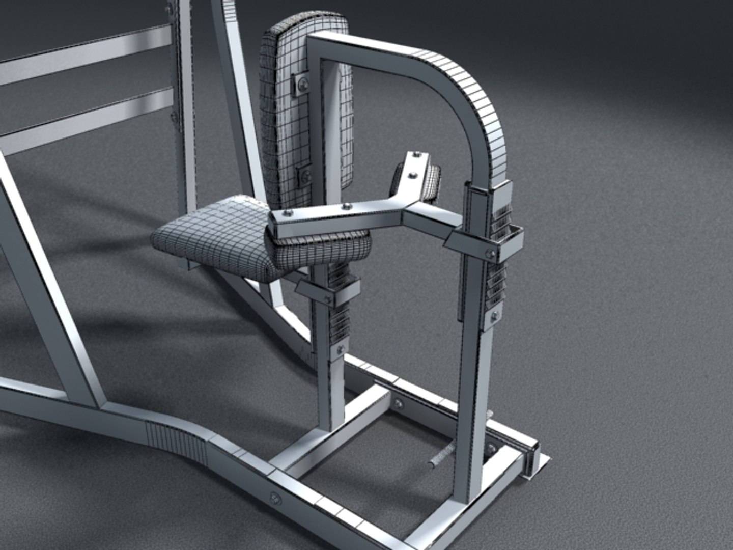 Small Gym Equipment Set 3d Model