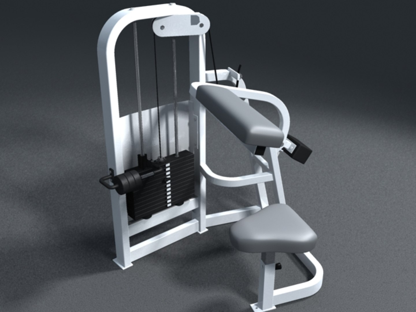 Small Gym Equipment Set 3d Model