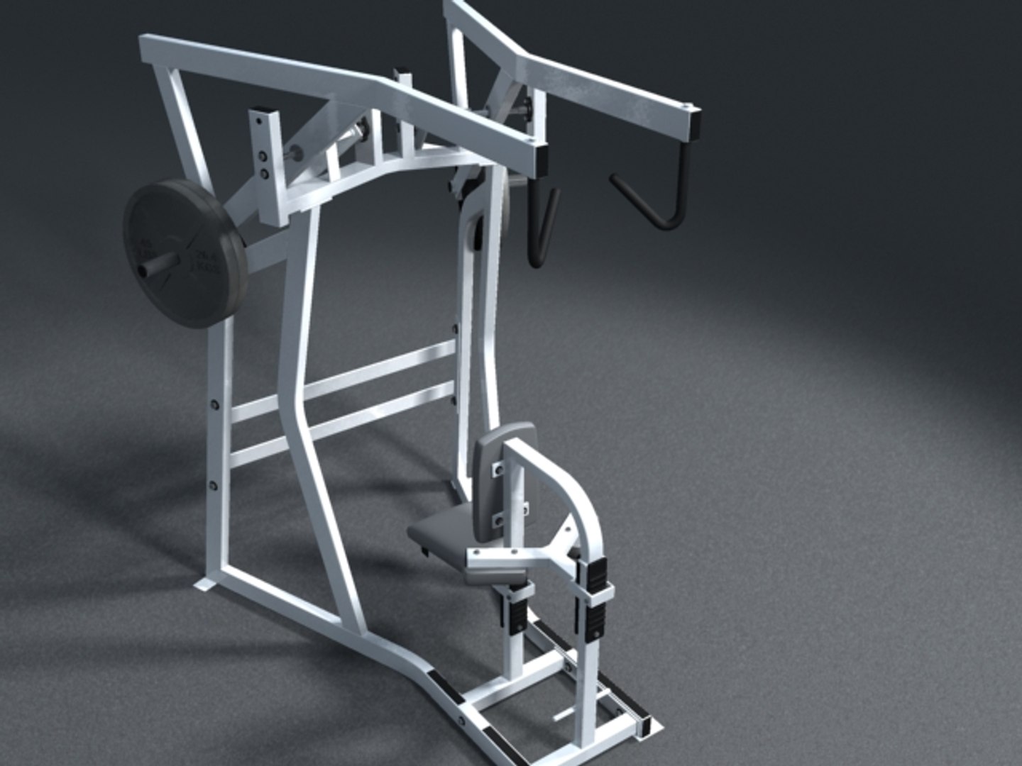 Small Gym Equipment Set 3d Model