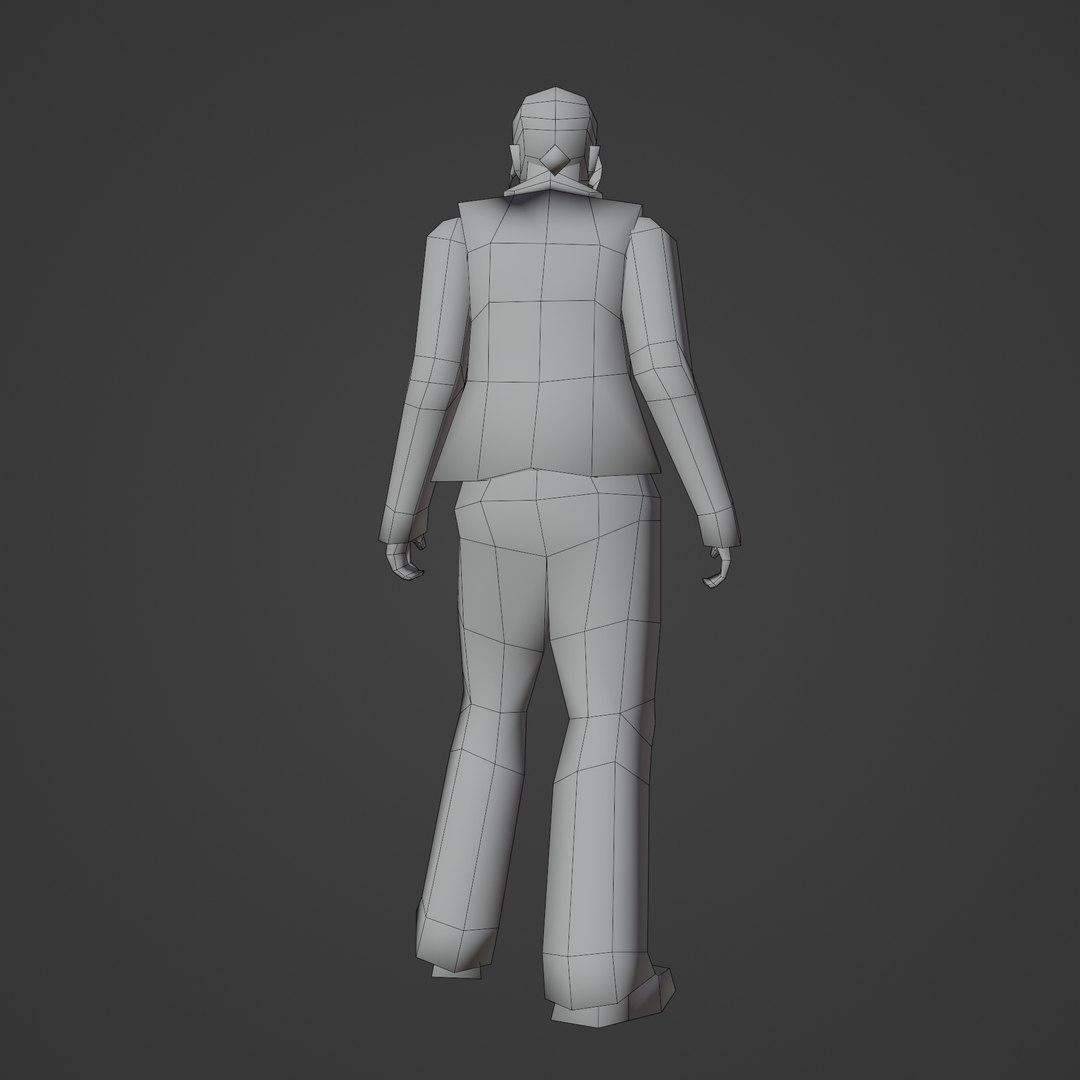 PSX PS1 Female Character 1 Model - TurboSquid 2288695