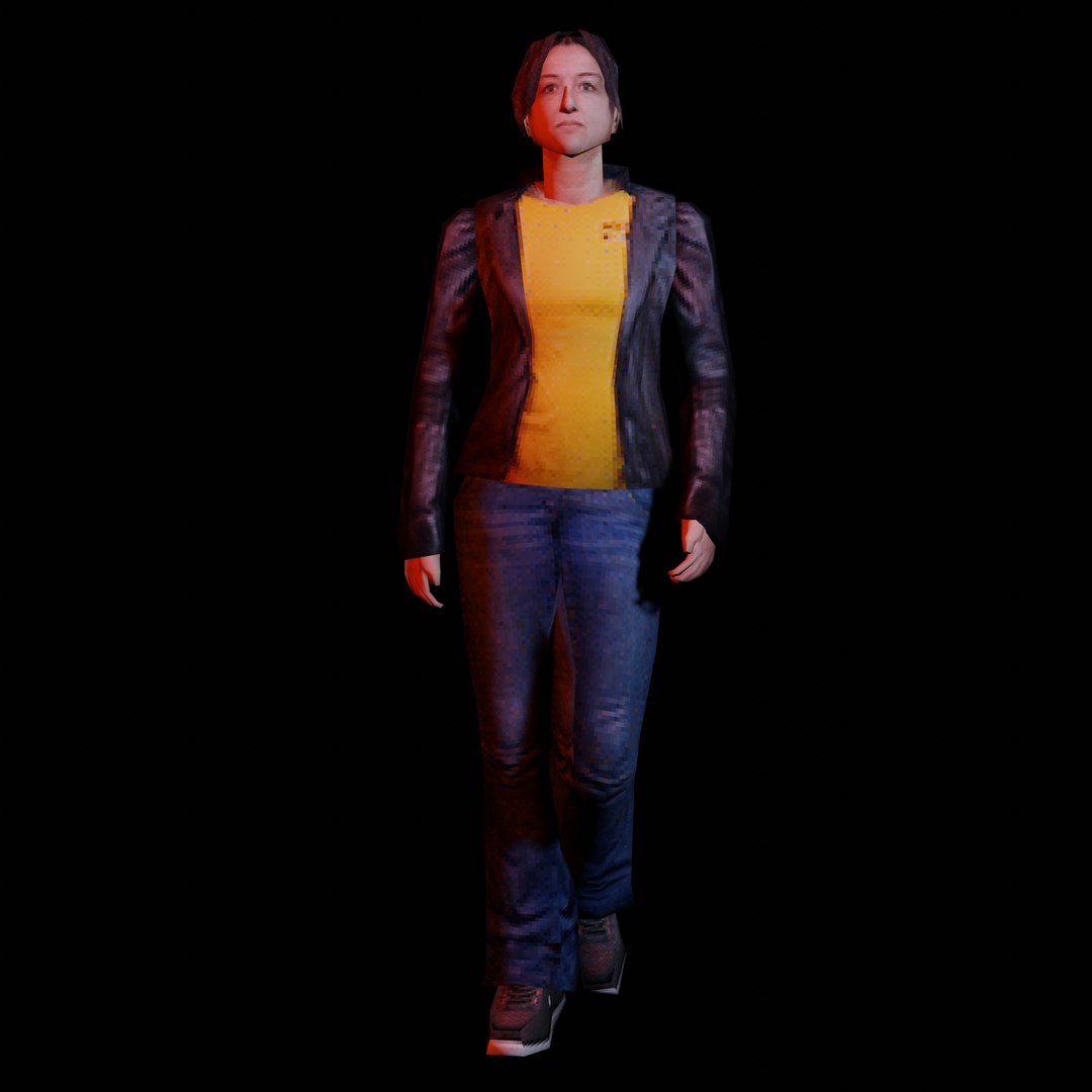 PSX PS1 Female Character 1 Model - TurboSquid 2288695
